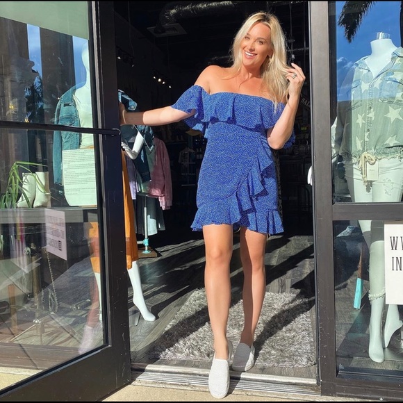 Luxxel | Dresses | Brooke Arrow Texas Blue Bonnet Dress Small | Poshmark